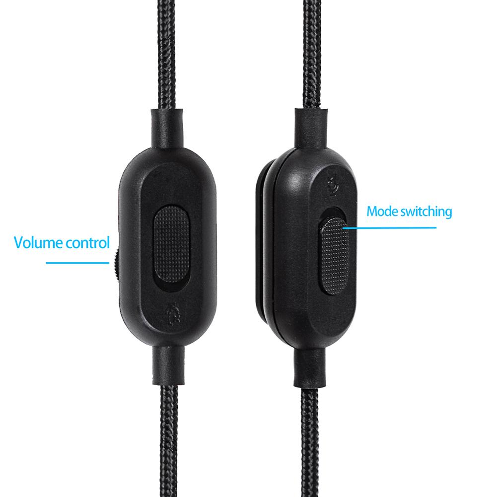 Buy 3.5mm Male To Male Audio Cable Mute Switch for Logitech G433 G233 ...