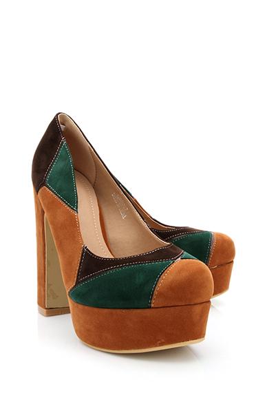 Buy Multicolour Suedette Patchwork Shoes at affordable prices — free ...