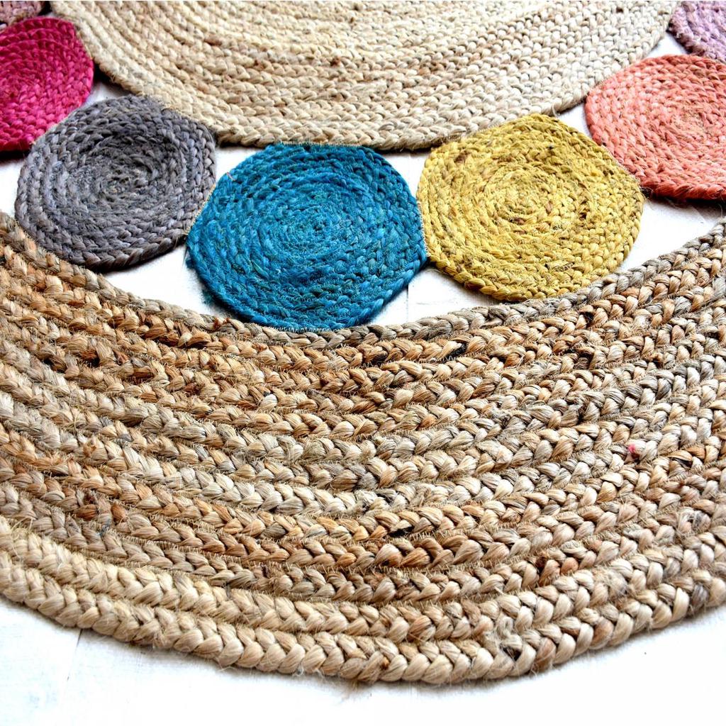 Buy Round Kilim Rug JT RONDAROND Multicolor Entrance Hand-woven Jute at ...