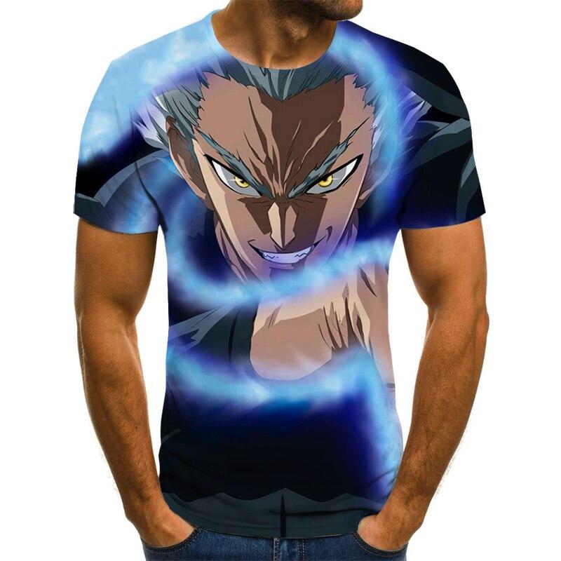 Anime Men's T-Shirts Men's 3D Cartoon Boys Clothing Summer Fashion Tops ...