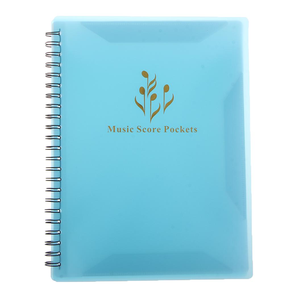 Buy Music Score Holder A4 Sheet Folder File 20 Pockets 40 White at ...