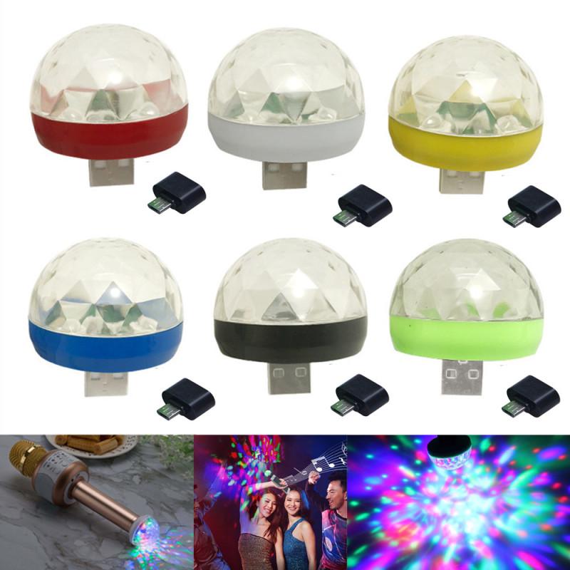 Buy USB RGB Colors Change Magic Ball Lamp with Voice Control Adapter ...