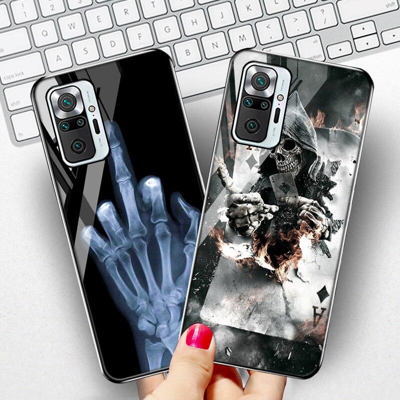 Buy Tempered Glass Case For Xiaomi Redmi Note 10 Pro Case Xiaomi Mi 10T ...