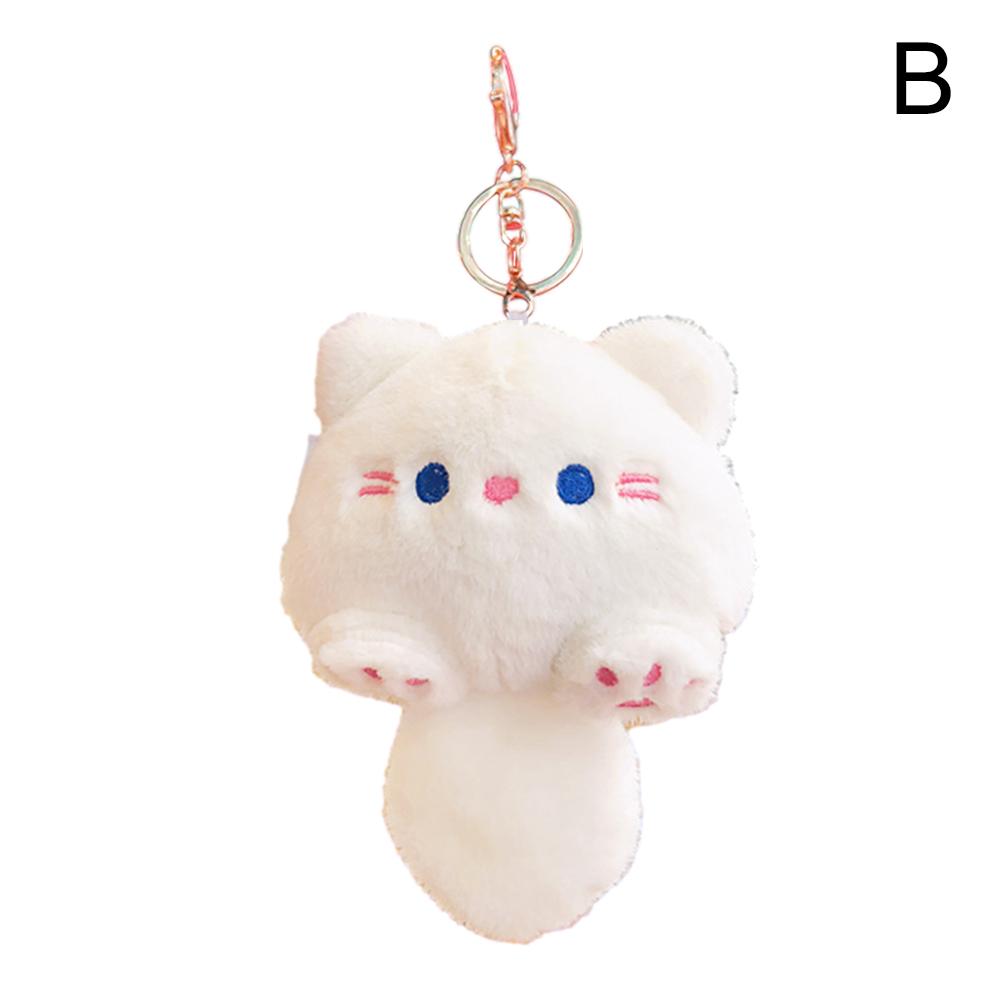 Cheap Kawaii Cute Cat Keychain With Sound Cartoon Stuffed Plush Toys ...