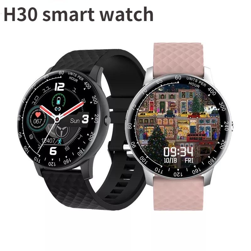 H30 Smart Watch Round IP68 Waterproof Wearable Heart Rate Monitor Blood ...