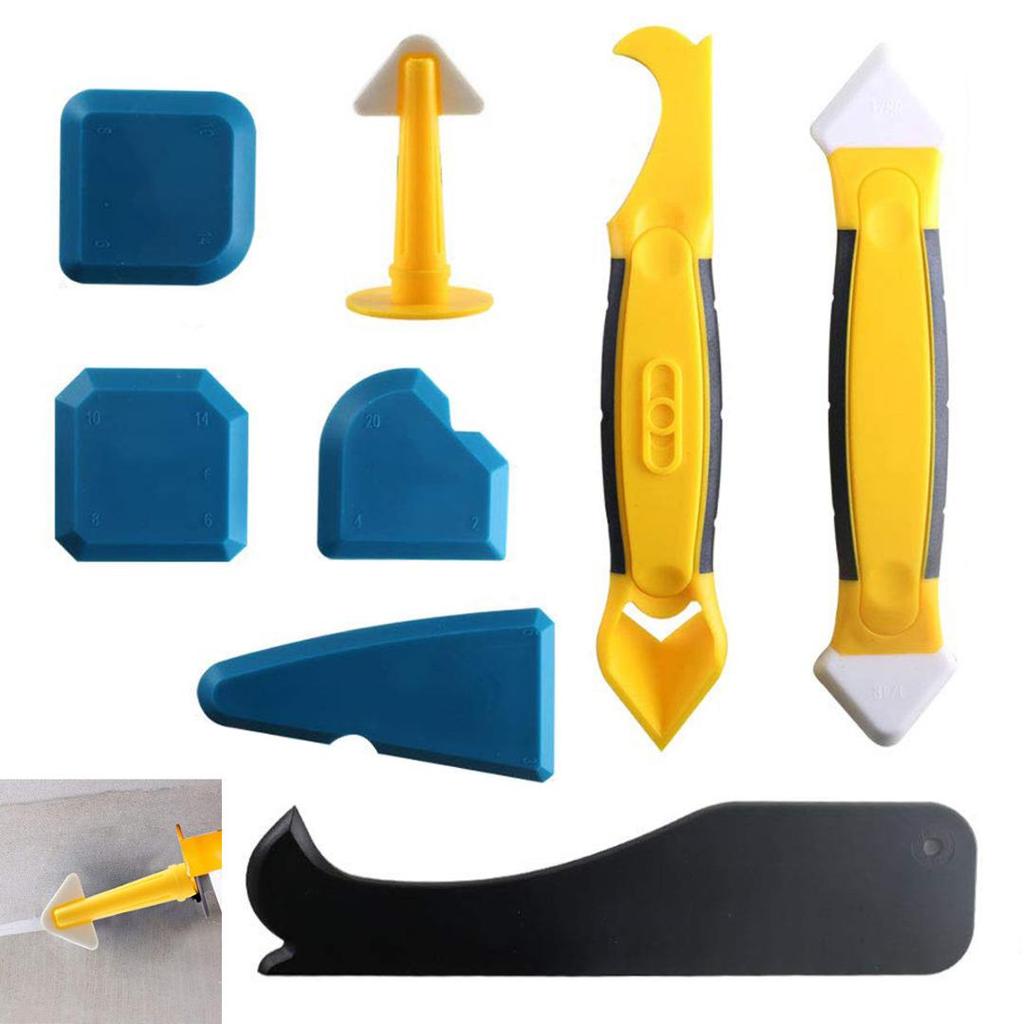 Buy pdtoweb 8pcs Silicone Sealant Tool Caulk Remover Grouting Mastic ...