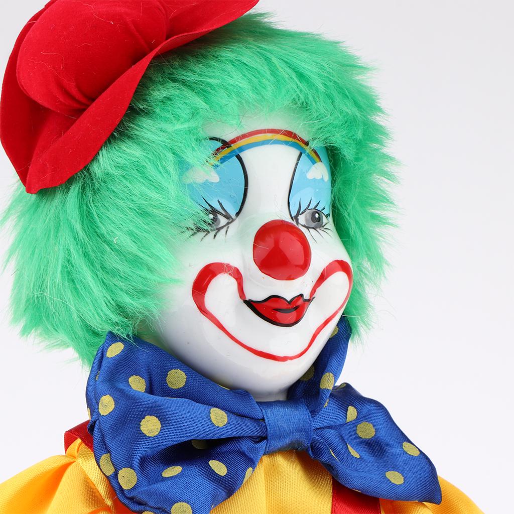 Buy Porcelain Small Clown Doll Funny Model Figurines Souvenirs Crafts E ...