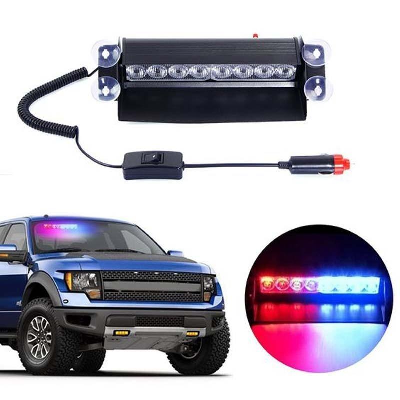 Buy 8LED Car Dash Strobe Lights Flash Emergency Police Warning Safety ...