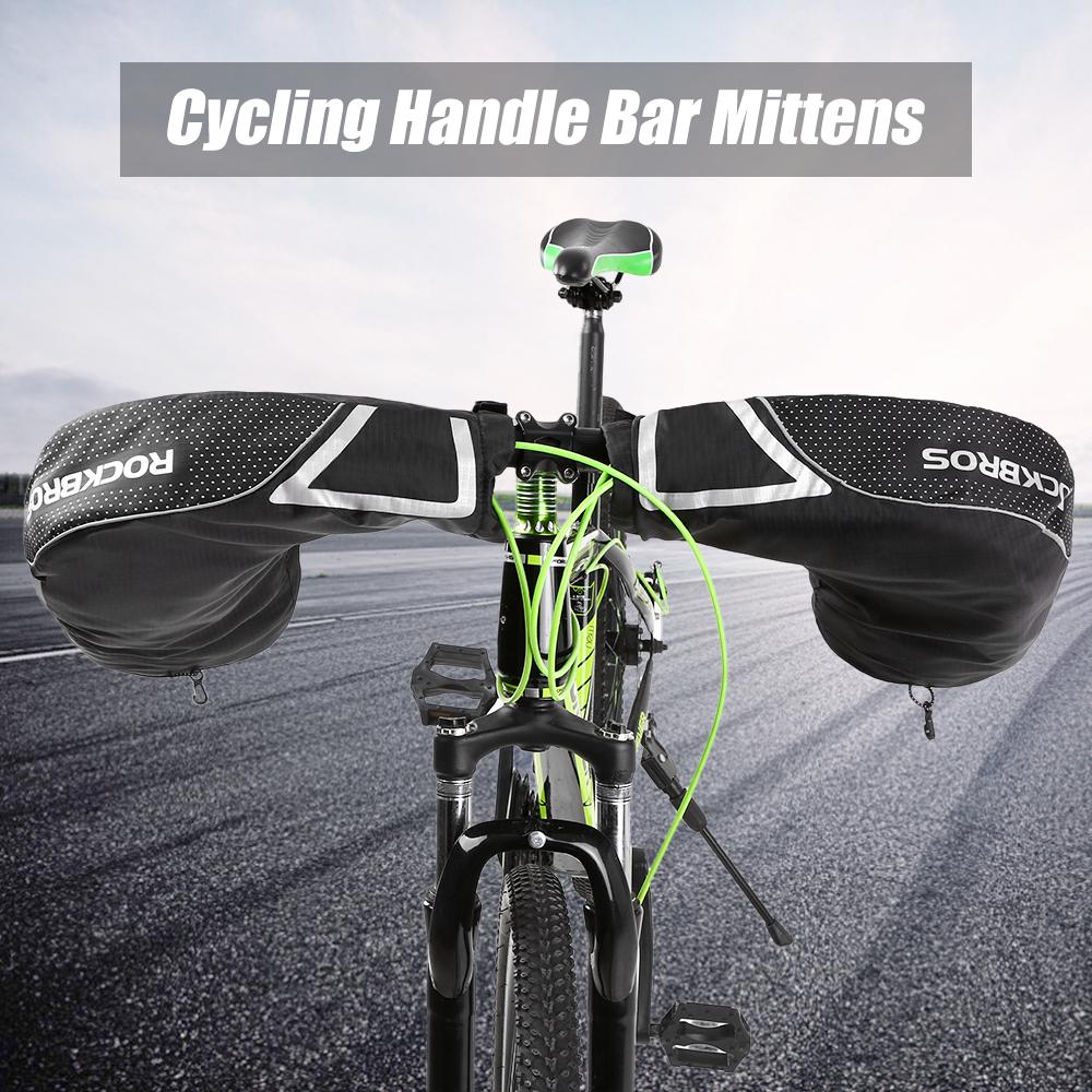 Bike Handlebar Mitts Winter Warm Bike Handle Bar Cover MTB Commuter ...