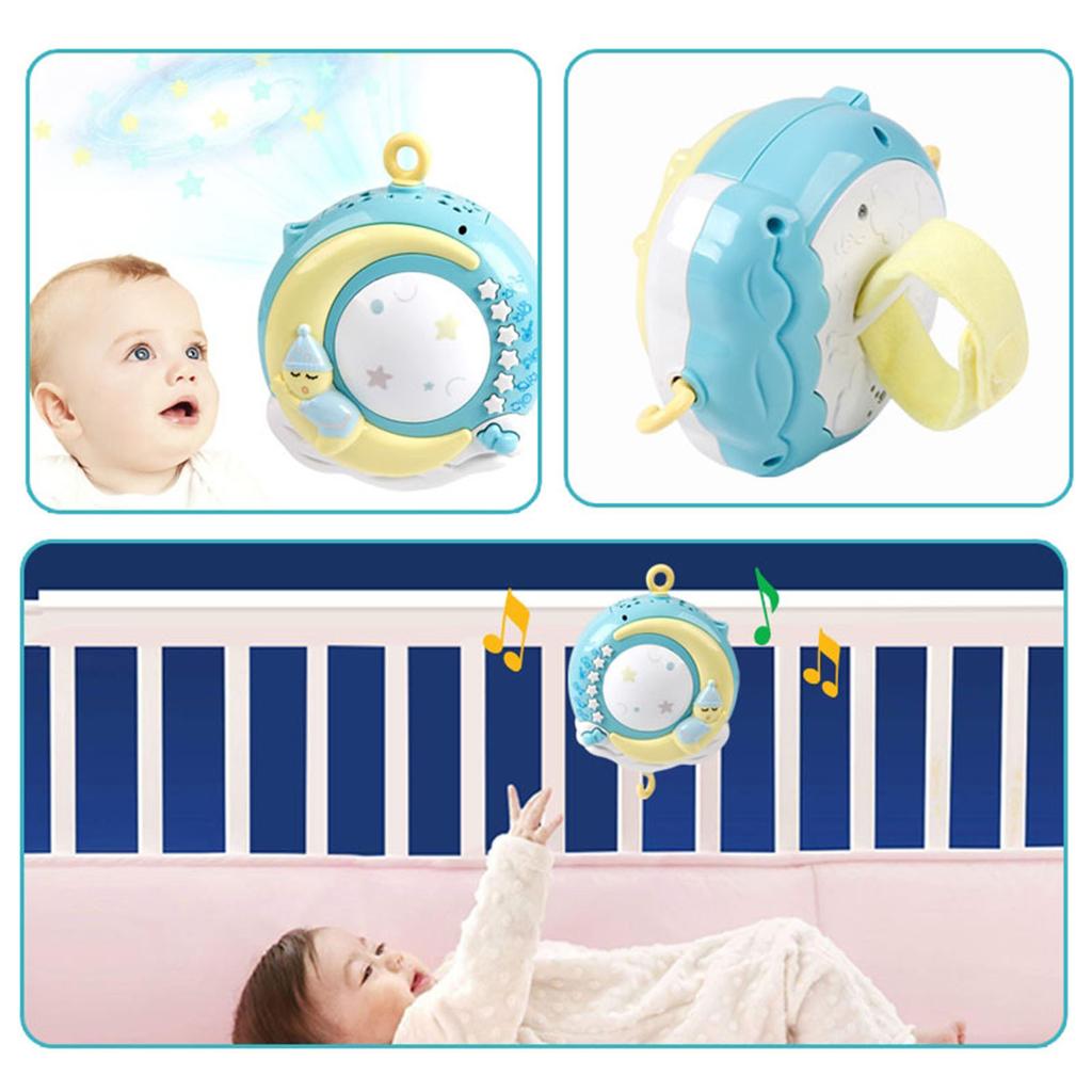 Buy Baby Bed Bell Ring 0-18 Months Music Bedside Bell Projection Baby ...