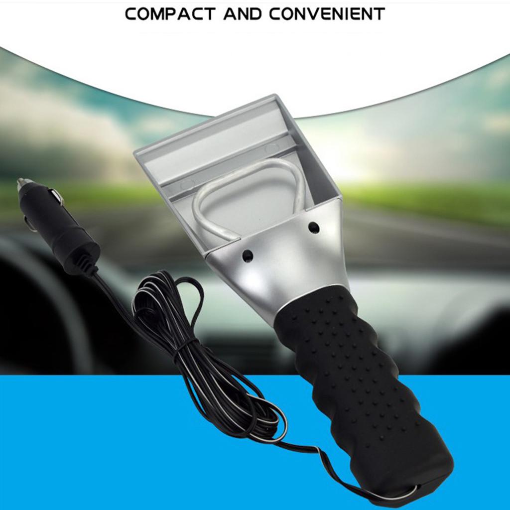 Buy 12V Heated Car Winter Windshield Electric Scraper Heating Snow Ice ...