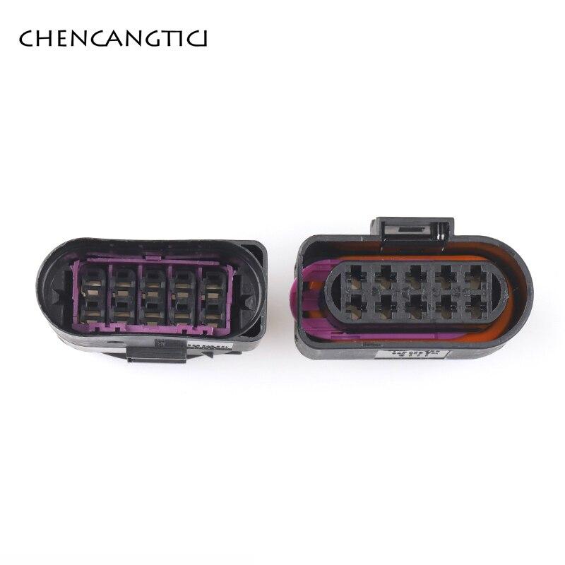 Buy 2 Sets 10 Pin Auto Temp Sensor Plug Waterproof Deflation Valve ...