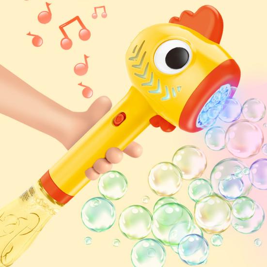 Bubble Blower Handheld Park Toy Lovely Crocodile Chick Automatic ...