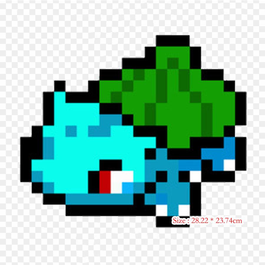 Buy Bulbasaur Pixel Art Simple Pixel Art Bulbasaur Iron On Transfer ...