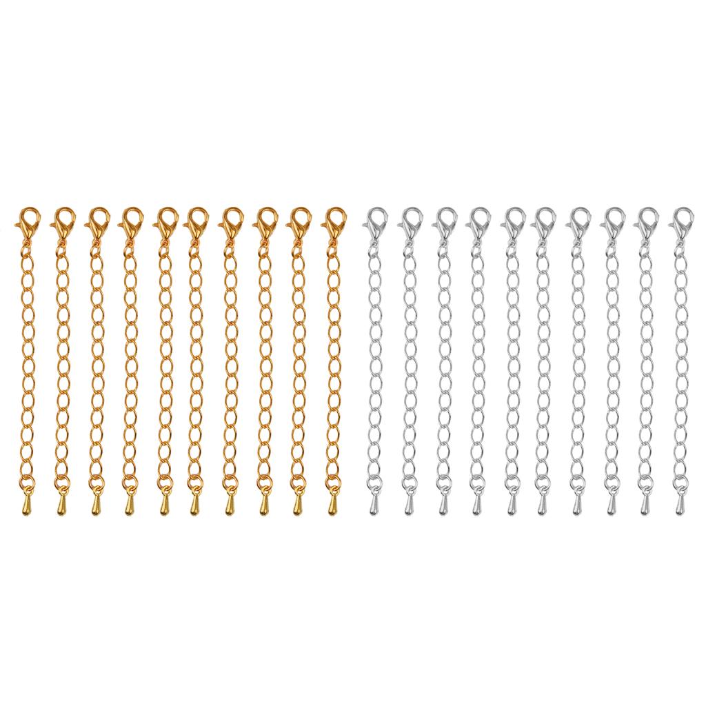 Buy 20pcs Extension Link Chain Necklace Extenders Jewelry Making ...