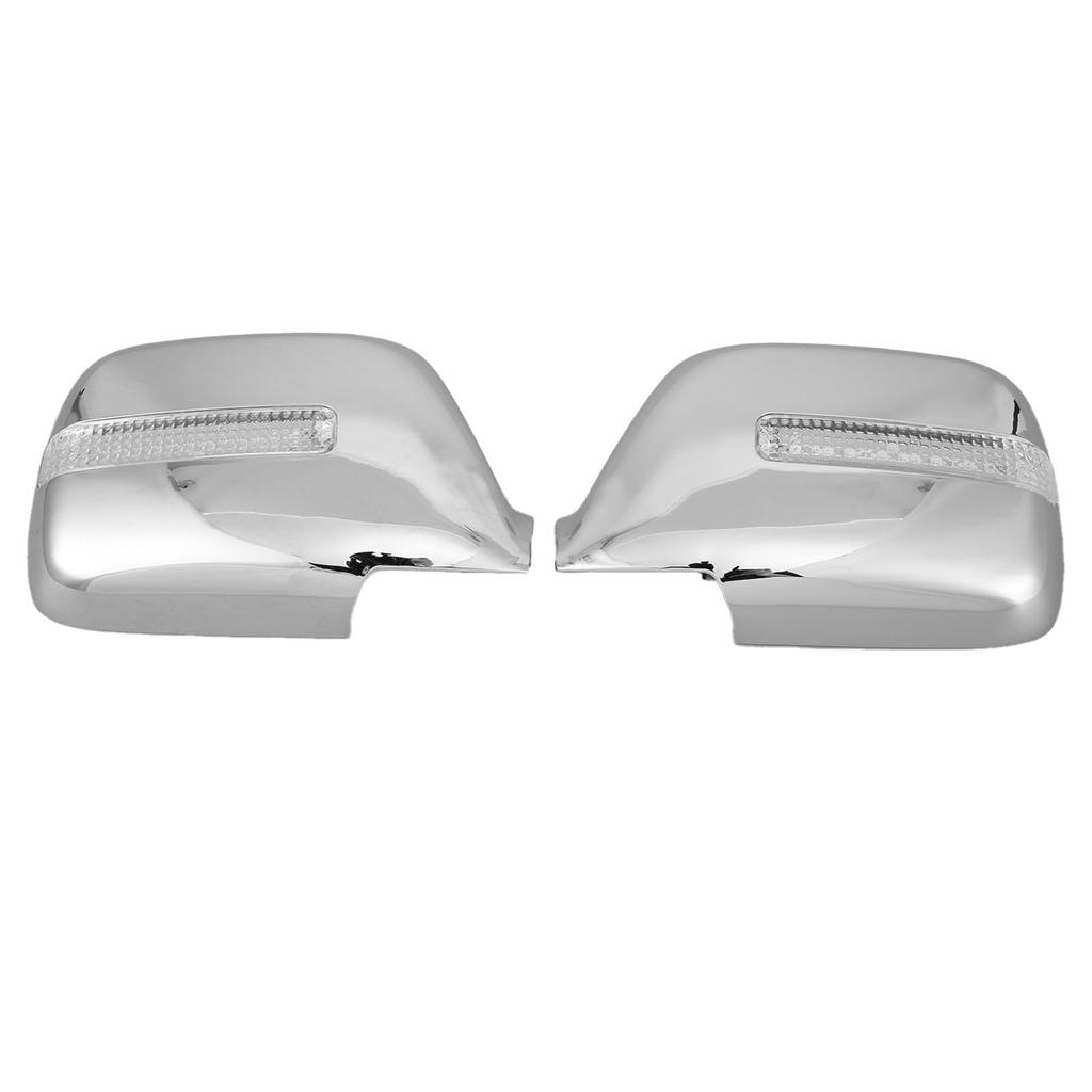 2pcs Door Rearview Mirror Cover Cap ABS Chrome with LED Fit for Land ...