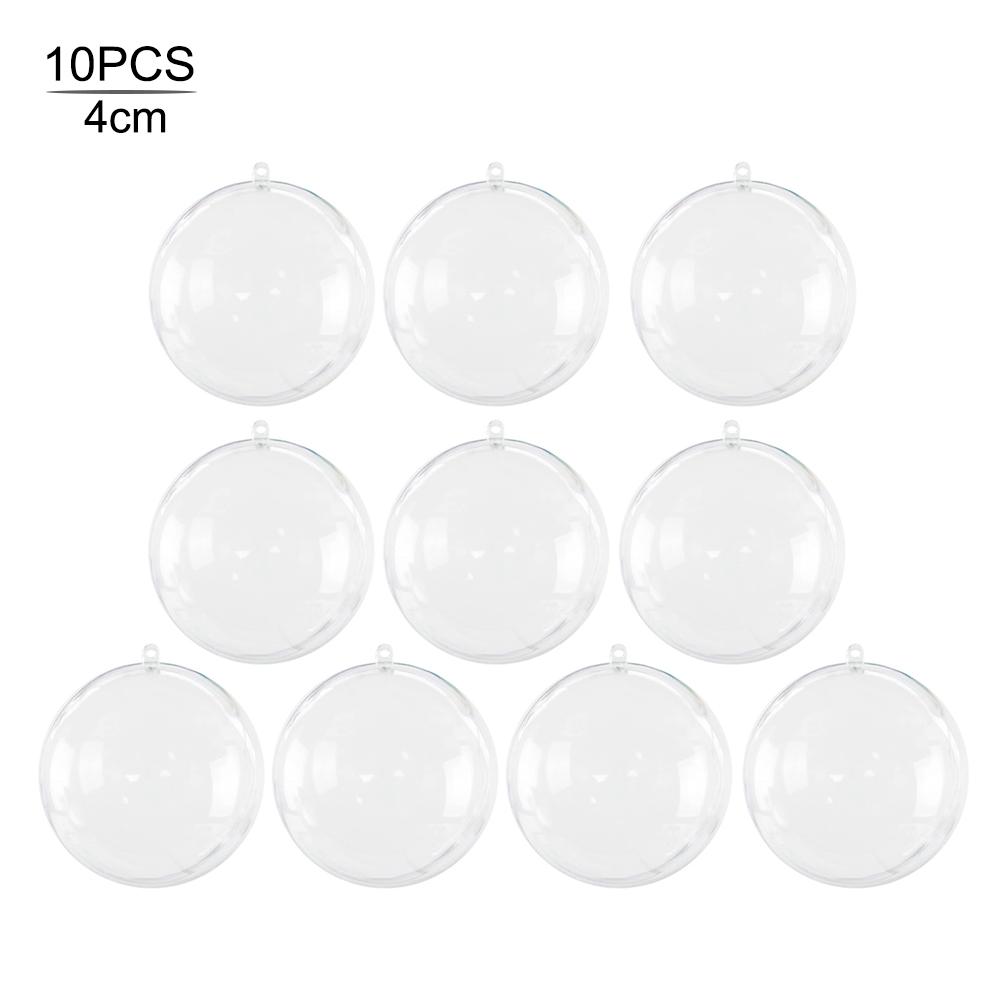 Buy 10PCS Christmas Clear Ball Bubbles Transparent Ball Plastic ...