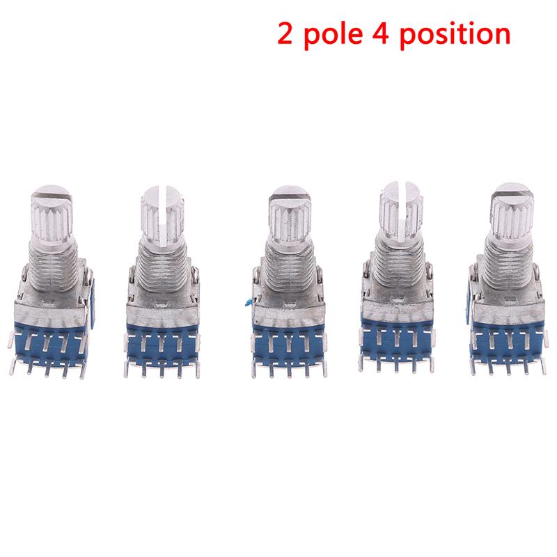 Buy 5 Pcs Band Switch Rotary Switch Gear Change Switch 2 Pole 4 ...