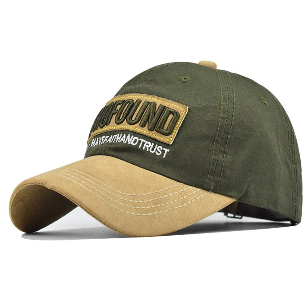 Cheap FS Trendy Army Green Patchwork Snapback Baseball Cap For Men ...