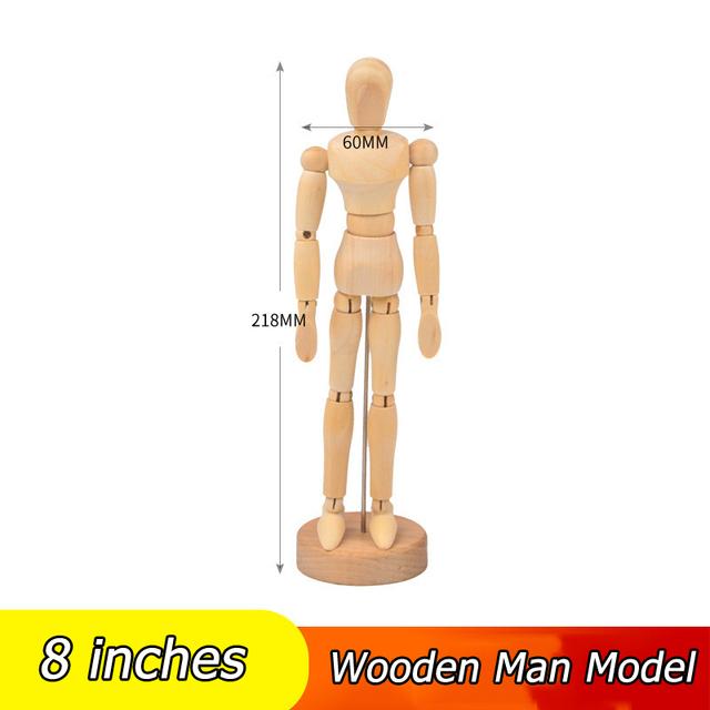 Buy Drawing Sketch Mannequin Model Movable Limbs Wooden Hand Body Draw ...