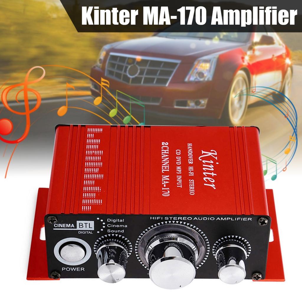 Buy 2 Channel Mini Hi-Fi Stereo Car Power Amplifier Booster Audio ...