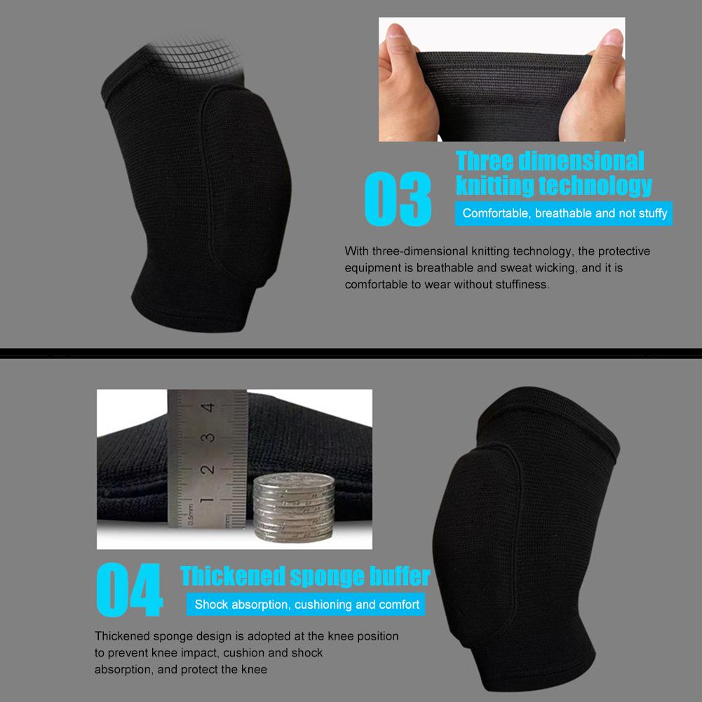 Buy Thickened Sponge Dance Knee Protector Elastic Knee Guard Joint ...