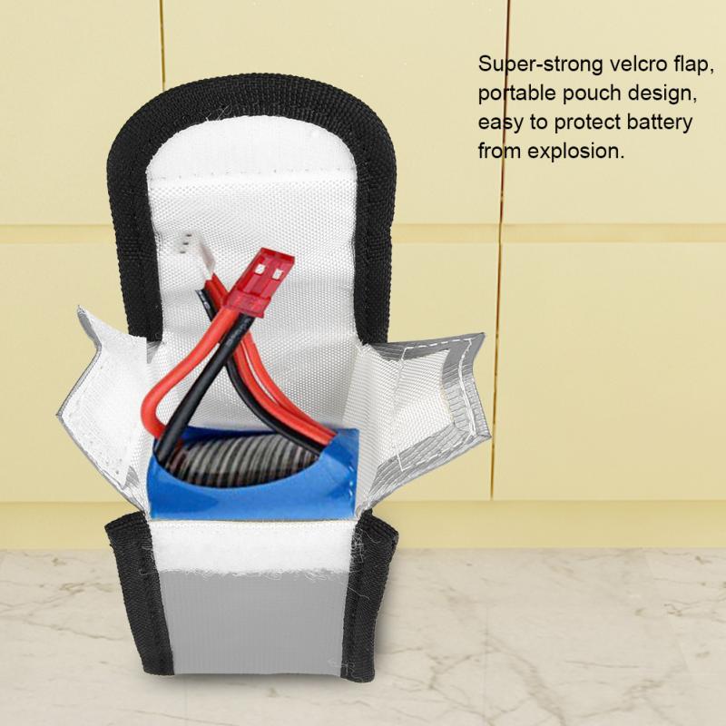 Explosion-Proof Lipo Battery Safety Bag Sleeve Batteries Pouch Charging ...