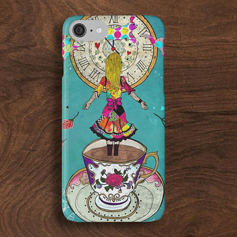 Alice in Wonderland case for iPhone 5 5s 6 6s 7 8 Plus Samsung Galaxy ...