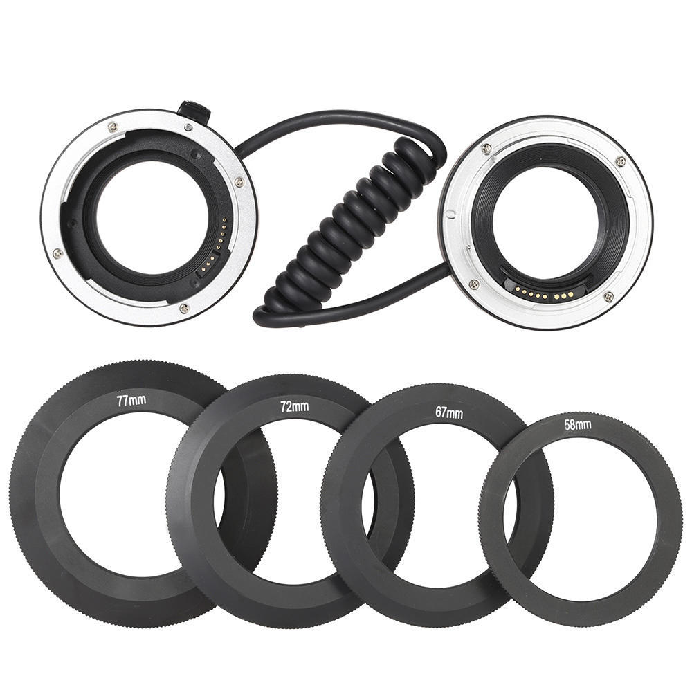 AF Auto Focus Macro Close-up Reverse Adapter Ring Tube for Canon EF/EF ...