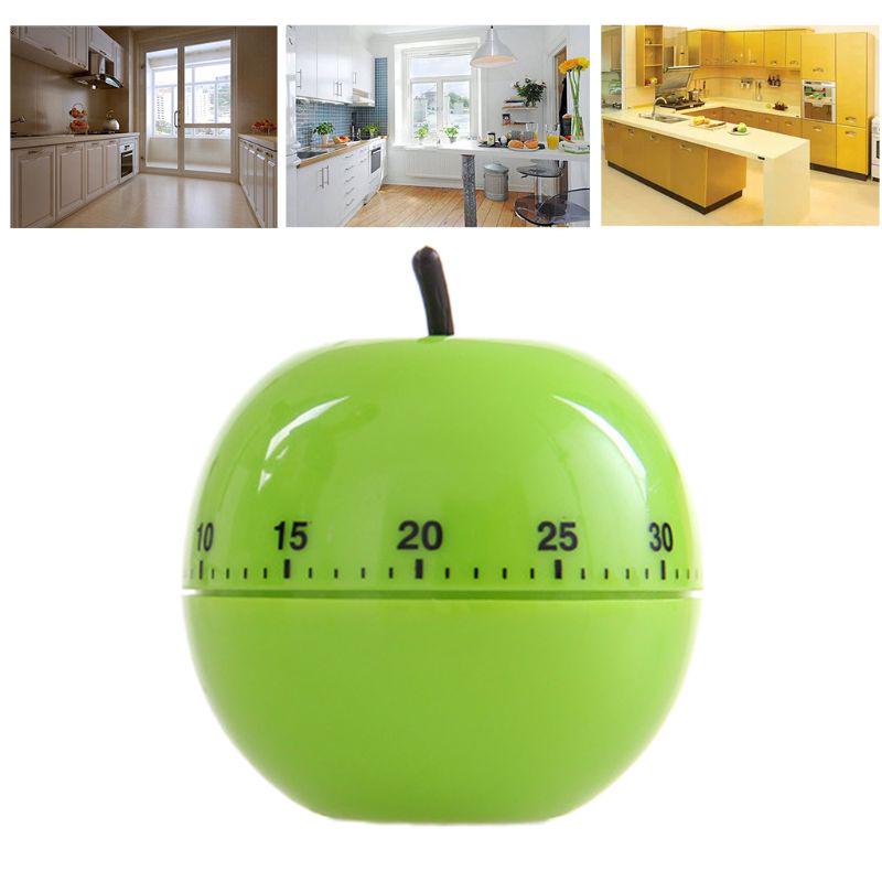 Buy Green Cute Fruit Shape Mechanical Kitchen Timer Loud 60 Minutes ...
