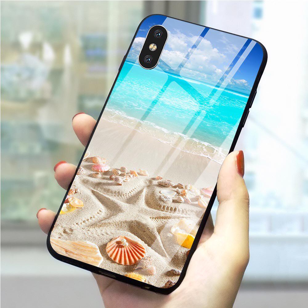 Buy Seashells Sea Stars Beach Phone Case For iPhone XS 6S 7 8 Plus XS ...