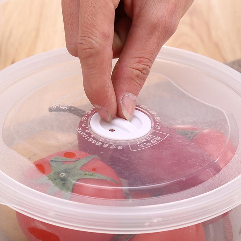 Buy 4pcs/set Round Food Container Refrigerator Crisper Box 4 Sizes ...