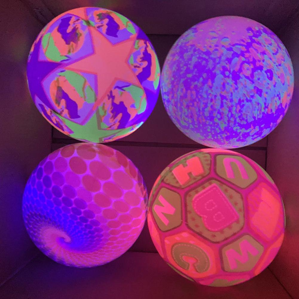 22cm Luminous Bouncy Ball Toys Novelty Led Light Inflatable Football ...