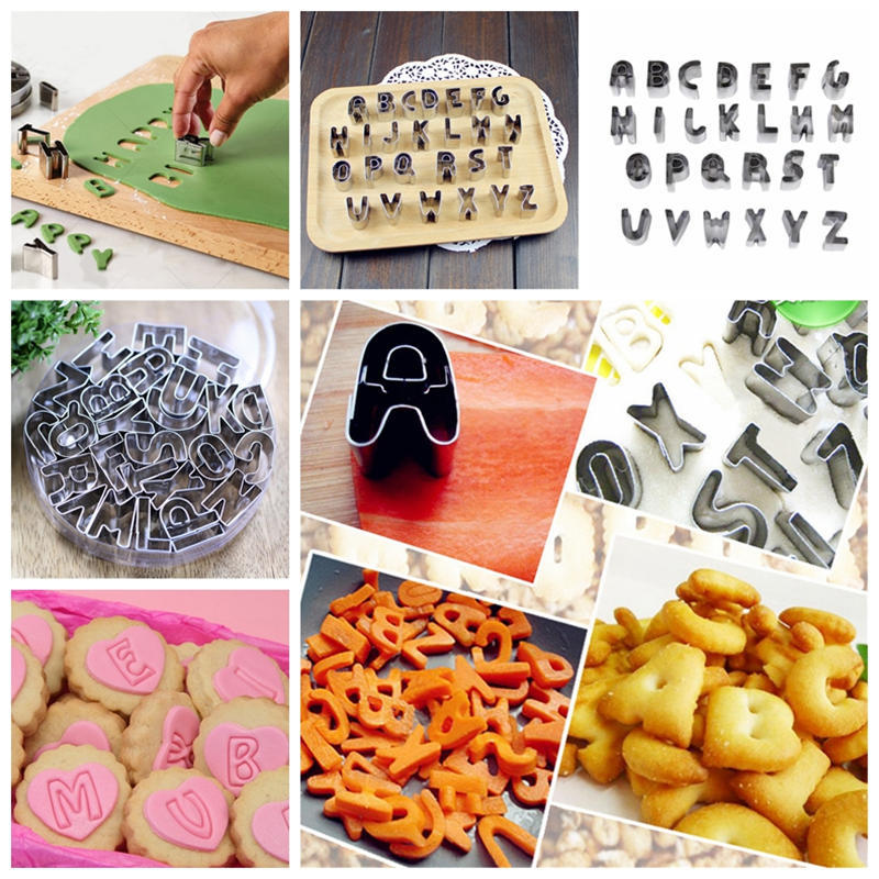Buy Diy 26Pcs Biscuit Cake Mold Cutter Letters Alphabet Shape Mould ...