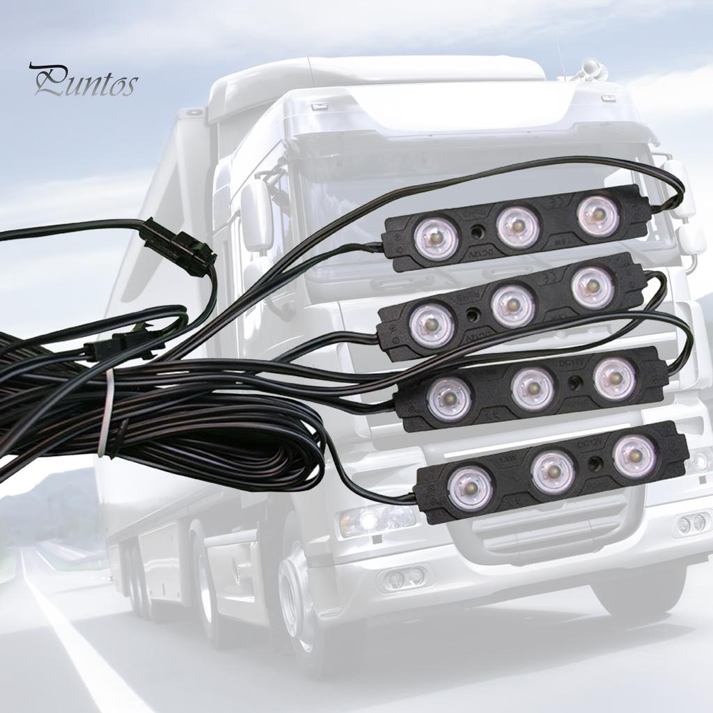 Buy For Cars Pickup Trucks 8Pcs LED Light Pod Kit Strip 24LED Interior ...