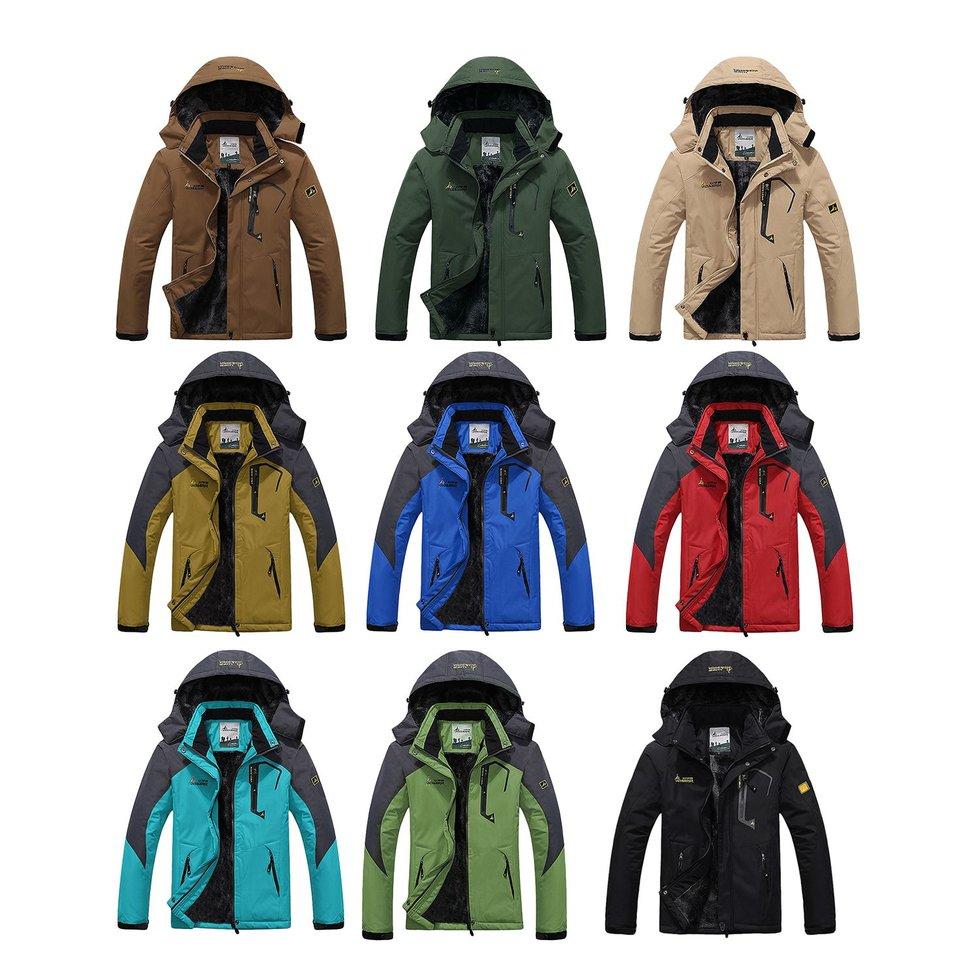 Buy Men Women Windbreaker Jacket Couples Outdoor Mountaineering Hooded ...
