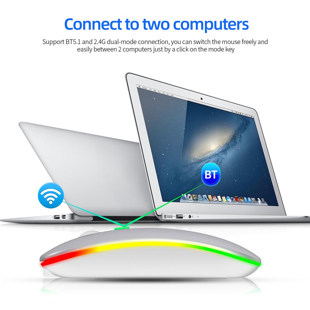 Buy G852 Bt5.1 2.4g Dual Mode Wireless Mouse Portable Mute Mouse Ergonomic Mice Optical Mouse ...