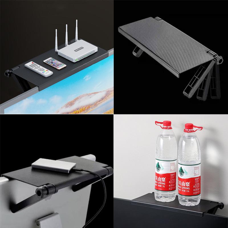 Buy Rack TV Monitor Organizer Screen Top Storage Shelf Holder Practical ...