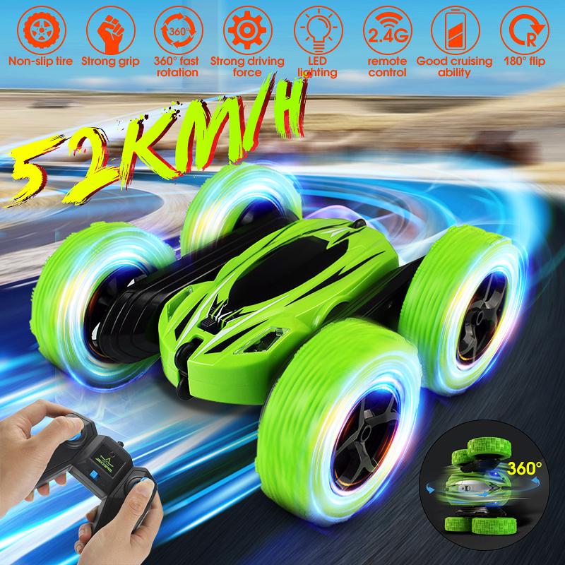 Buy High Speed 360 Degree Rotation Stunt Car Model RC Vehicle 4WD ...