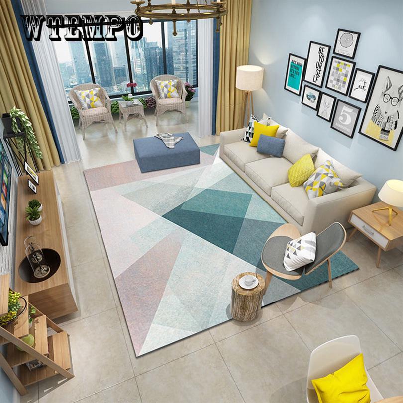 Buy Nordic Livingroom Carpet Bedroom Rug Abstrat Modern Geometric Soft ...