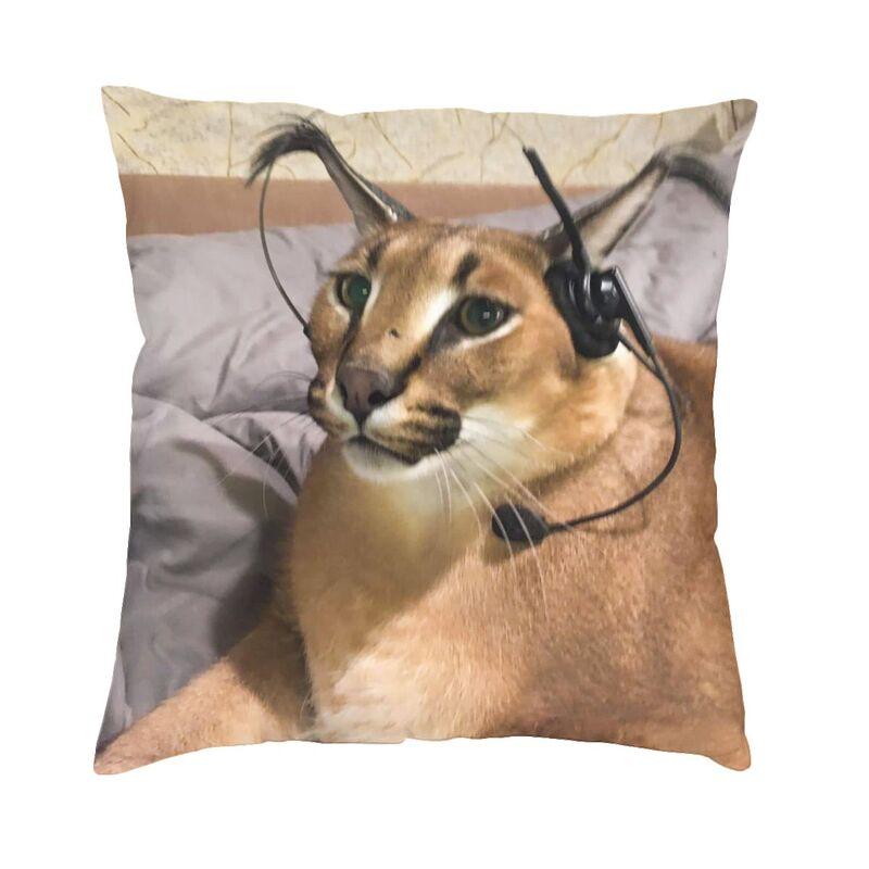 Satın alın Caracal Cat Big Floppa Meme Cushion Covers 45x45cm Polyester ...