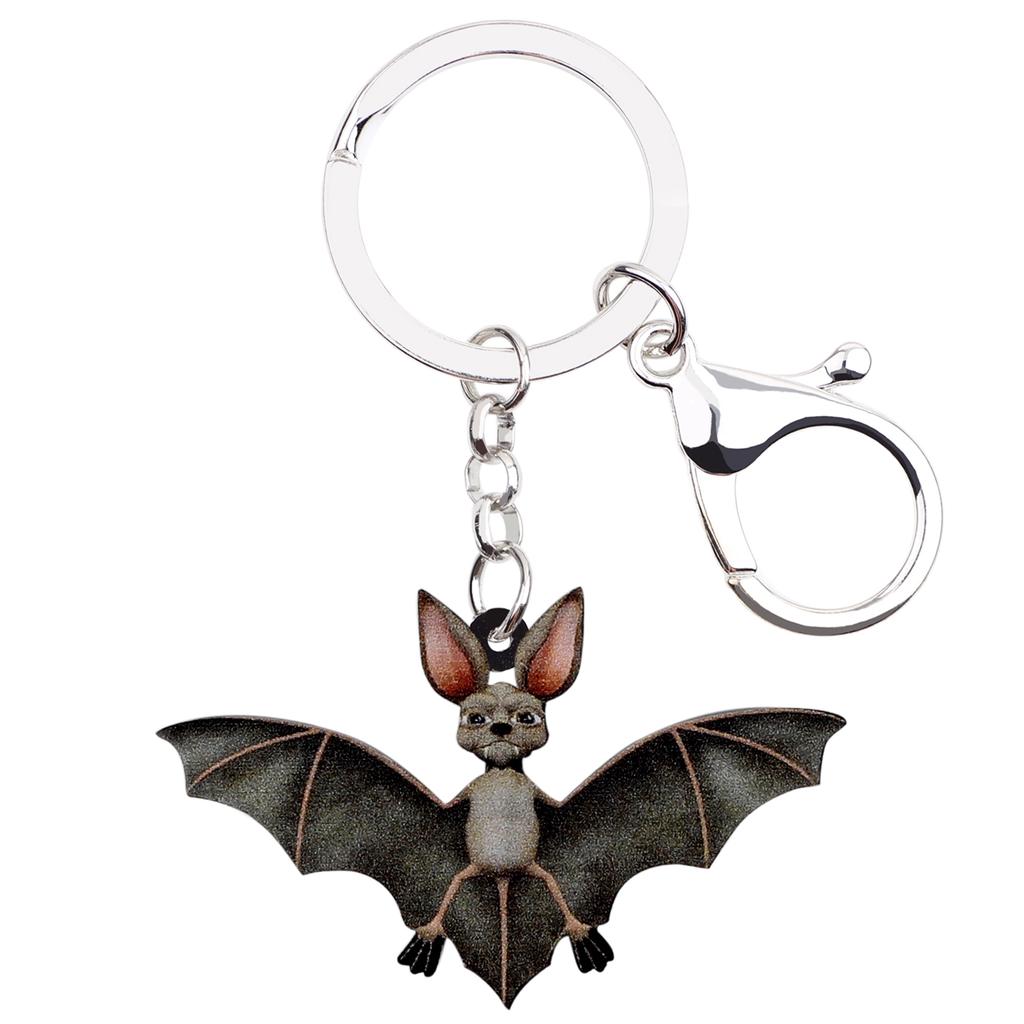 Buy Acrylic Halloween Bat Key Chains Ring Keychains Animal Jewelry For ...