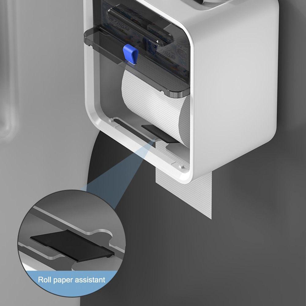 No Punching Storage Rack Wall Mounted Roll/Draw Paper Dispenser ...