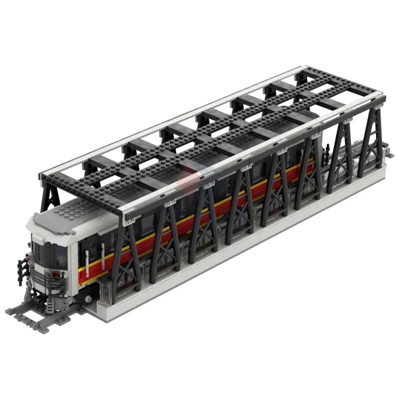 Cheap Subway Bridge Model Set MOC Building Blocks Compatible 53401 ...