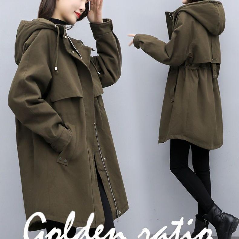 Cheap Winter Warm Hooded Thickened Waist Slim Parka for Middle-aged Mom ...
