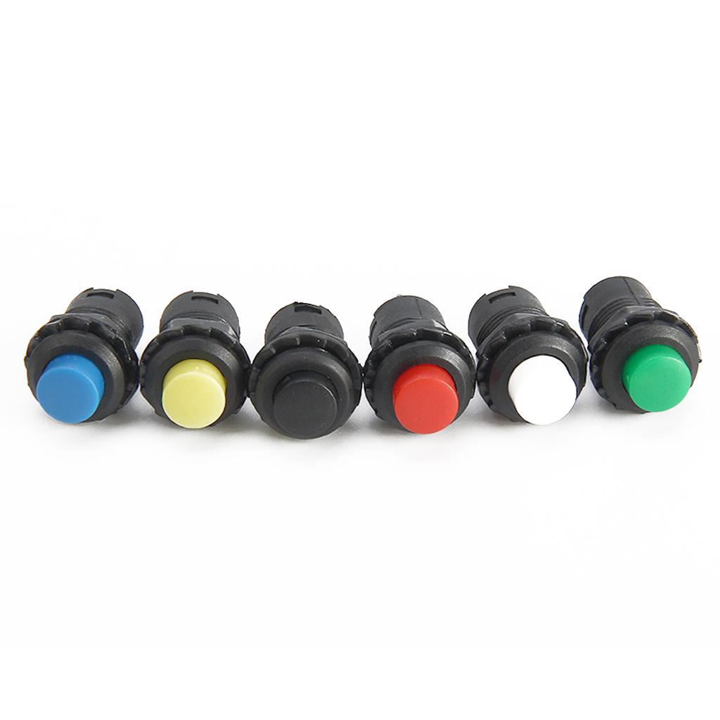 Buy Self-locking Circular Small Lock Button Switch 12mm Lockless Button ...