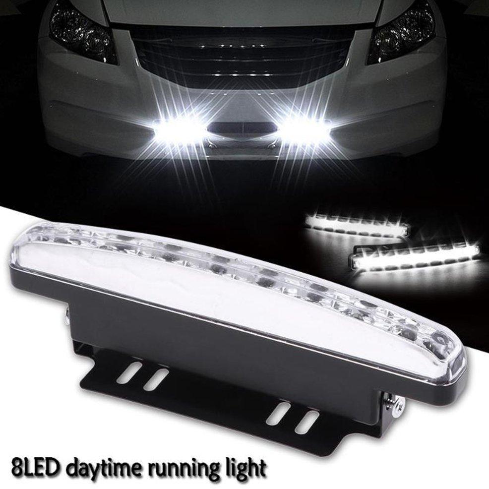 Buy Elegant Girl 8LED Daytime Running Lamp 12V Headlight Day Lamp Auto ...