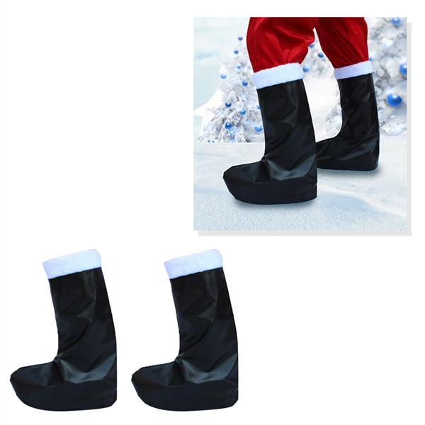 1 Pair Christmas Decoration Santa Claus Shoe Cover for Christmas uygun ...