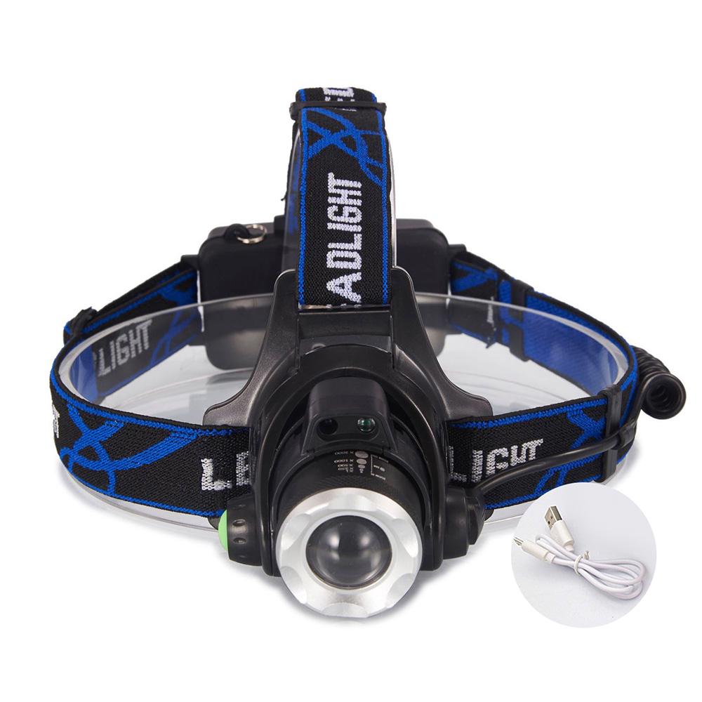 Buy Telescopic Zoomable LED Headlamp Adjustable Headband For Outdoor ...