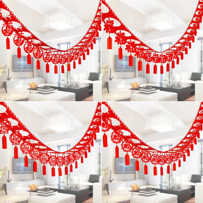 Cheap 3 Meters Chinese New Year Hanging Garland With 25 Pendants ...
